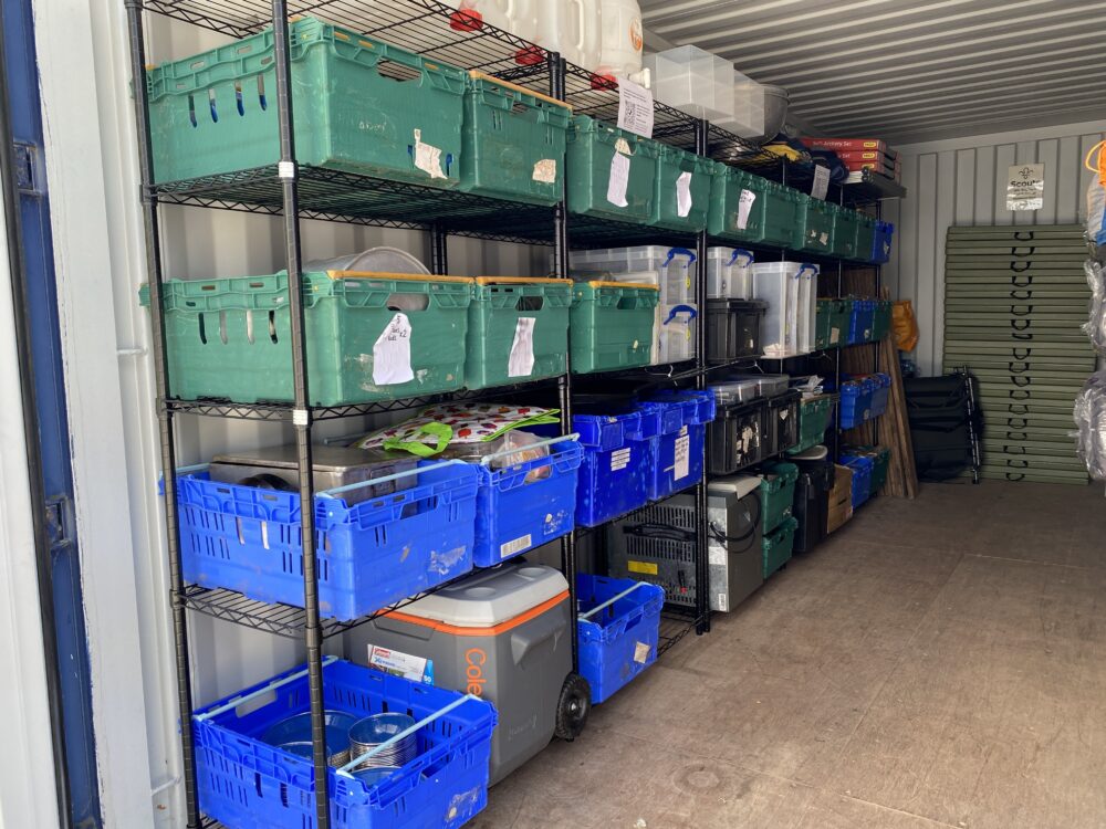 Equipment Inventory - Container (Left Side) | 4th Stafford Scout Group