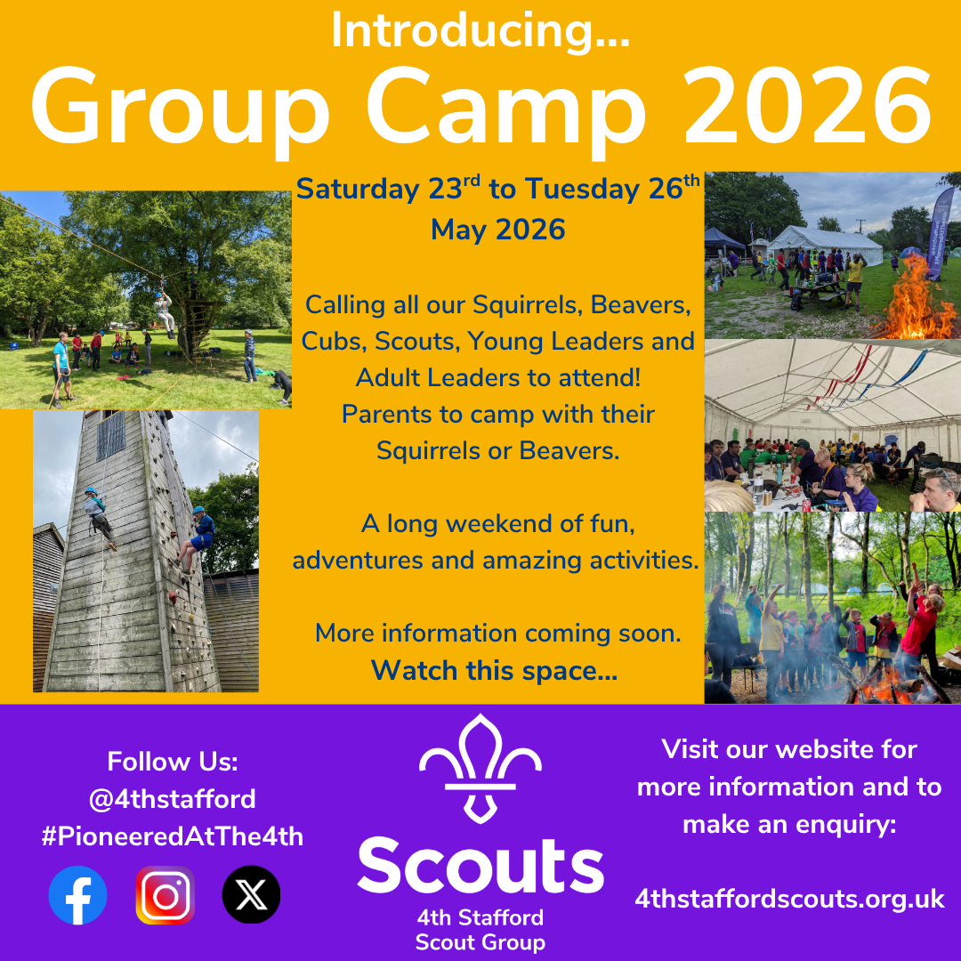 Introducing Group Camp 2026 | 4th Stafford Scout Group